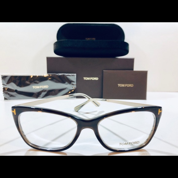 Tom Ford | Accessories | Tom Ford Eyeglasses Dark Brown W Gold New 52mm ...